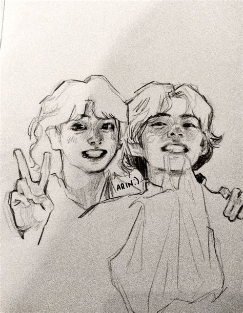 Pin By Nanna On Bts Fanart Sketchbook Art Inspiration Mini Canvas