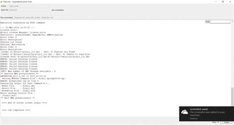 License Error In Altair Driver — Altair Community