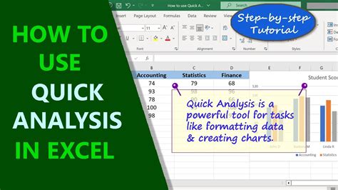 quick analysis excel spreadsheet format data charts tables