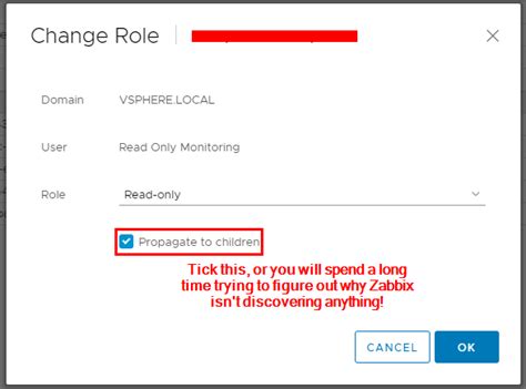 Permissions For Vmware Monitoring Using Zabbix