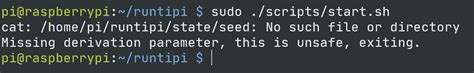 Bug Missing Derivation Parameter This Is Unsafe Exiting · Issue