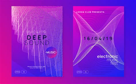 네온 클럽 전단지 전기 댄스 음악입니다 트랜스 파티 Dj 전자 사운드 페스트 테크노 이벤트 포스터 Dj에 대한 스톡 벡터 아트 및 기타 이미지 Istock
