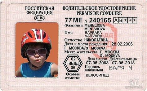 Шаблон детское водительское удостоверение (50 фото)