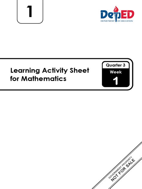 Las Math 1 Q3 Week 1 Revised Final Sign Off Pdf Copyright Intellectual Property