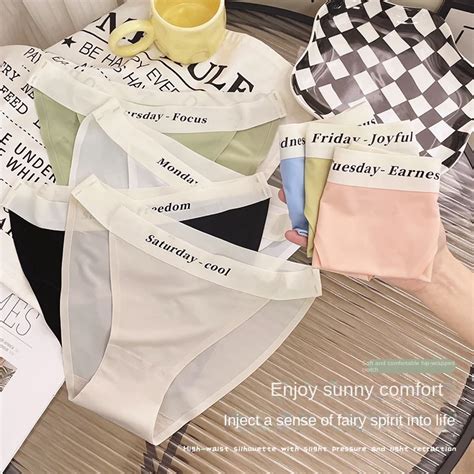 M L 여성용 섹시한 레이스 팬티 플러스 사이즈 패션 솔리드 브리프 미드 웨이스트 심리스 레터 란제리 Aliexpress