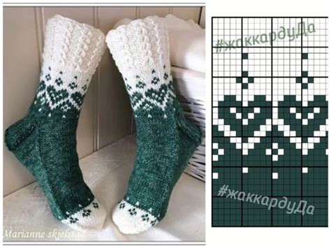 ПОДБОРКА ВЯЗАНЫХ НОСКОВ СПИЦАМИ СХЕМЫ Обсуждение на Liveinternet Российский С… Stranded