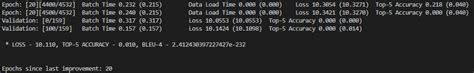 high loss and low bleu 4 for training · issue 192 · sgrvinod a pytorch