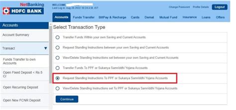 How To Add SI In HDFC Bank Online