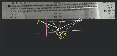 It Is Desired To Construct A Right Angled Triangle A B C Angle C Pi