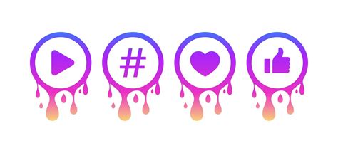 Premium Vector Social Media Buttons Ui Design Flat Style Vector Icons