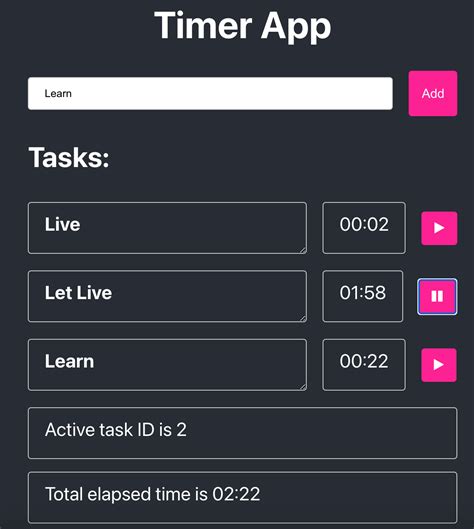 Github Hadarosetimer App Redux An App For Timing Tasks