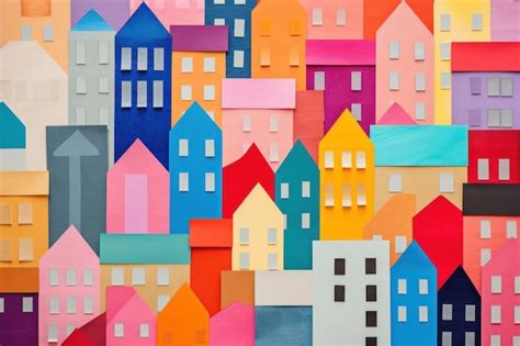 Buildings Architecture Backgrounds Pattern Premium Ai Generated Image