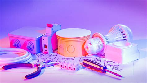 전기 시스템의 전문 수리를위한 전기 장비 마스터 전기 기술자를 위한 예비 부품 무료 광고 공간 0명에 대한 스톡 사진 및 기타 이미지 Istock