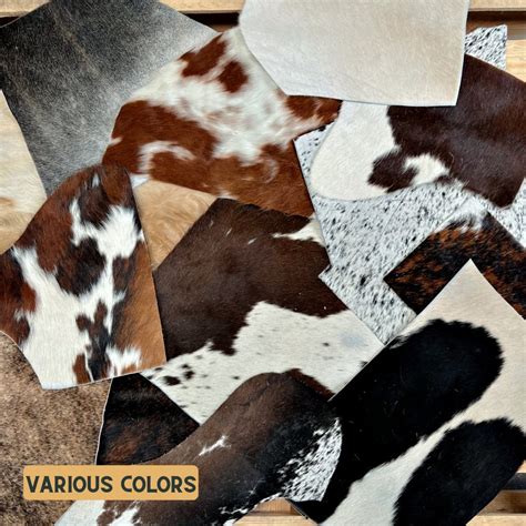 Genuine Cowhide Offcuts Arts And Crafts Material Leather Remnants Etsy