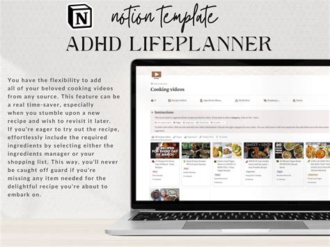 notion adhd planner notion dashboard adhd digital planner adult adhd