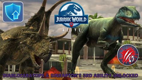 Diabloceratops And Sinraptors 3rd Ability Unlocked Jurassic World