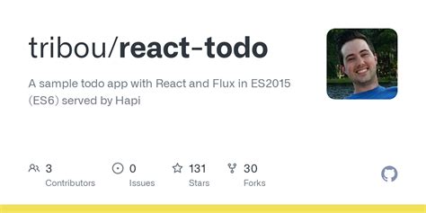 Github Triboureact Todo A Sample Todo App With React And Flux In