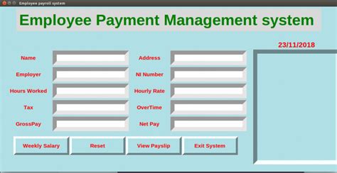 Employee Payment Management System Project In Python With Source Code