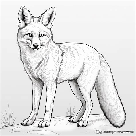 Realistic Fox Coloring Pages Free And Printable
