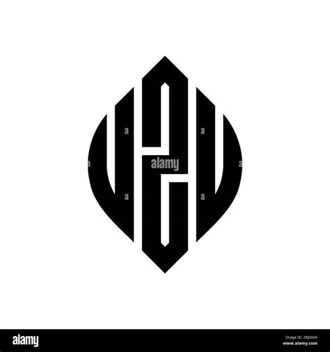 Uzu Circle Letter Logo Design With Circle And Ellipse Shape Uzu Ellipse Letters With