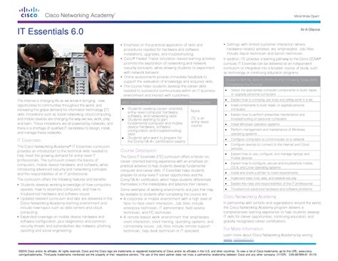 IT Essentials Course At A Glance IT Essentials At A Glance The Internet Is Changing Life As