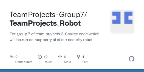 GitHub TeamProjects Group TeamProjects Robot For Group Of Team Projects Source Code