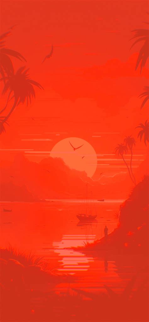 Sunset Aesthetic Orange Wallpaper Aesthetic Wallpaper Iphone