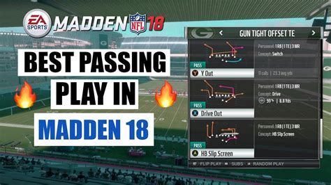 The Best Passing Play In Madden 18 | Madden 18 Tips - YouTube
