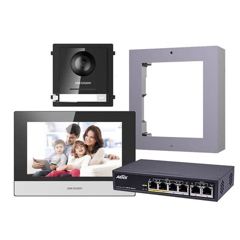 Hikvision 2nd Gen Ip Intercom Kit 1 To 1 Villa Door And Room Station