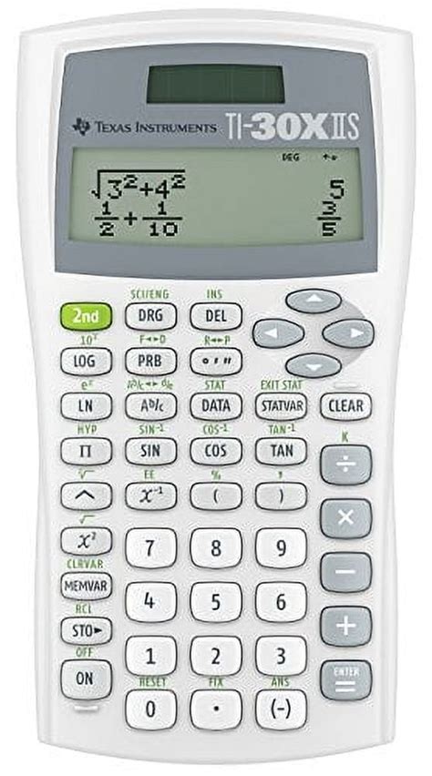 Texas Instruments Ti 30xiis Scientific Calculator White
