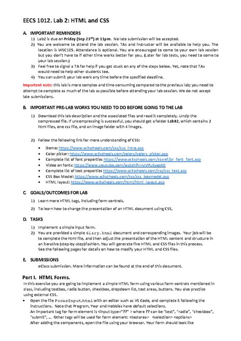 22f lab02 converted new eecs 1012 lab 2 html and css a important