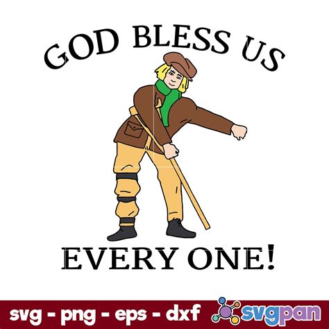 Floss Dance Christmas Carol Tiny Tim God Bless Us Everyone Svg Christ Svgpan