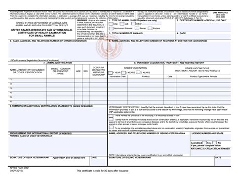 Certificate Of Veterinary Inspection Health Certificate At Corine
