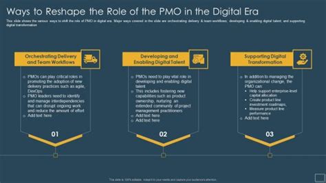 Responsibility Project Management Office Team Support Digital Company Ways To Reshape The Role