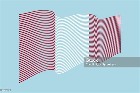 파란색 배경에 페루 국기 벡터입니다 웨이브 줄무늬 플래그 선 그림 2018년에 대한 스톡 벡터 아트 및 기타 이미지 2018