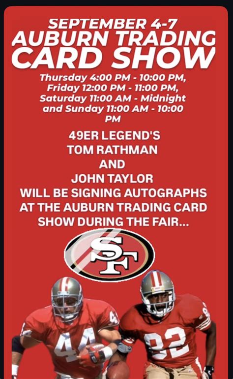 John Taylor And Tom Rathman Autograph Event And Card Show Public Signing