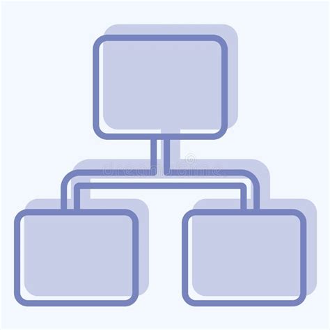 Icon Flow Chart Related To Business Analysis Symbol Two Tone Style Icon Flow Chart Related To Business Analysis Symbol Two Tone Style
