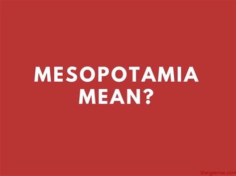 Mesopotamia Meaning Explained With Examples