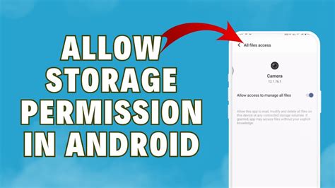 How To Allow Storage Permission In Android Give Storage Permission Android Youtube
