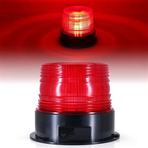 Red Strobe Warning Lights Red LED Emergency Flash Strobe And Rotating