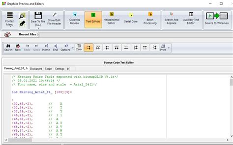 Glcd Font Editor Bitmap2lcd Software Tool Blog About Glcd Displays