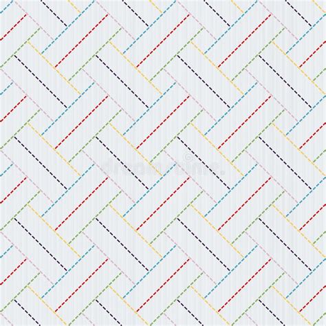 Weaving Japanese Sashiko Motif Seamless Pattern Stock Vector Illustration Of Needlework