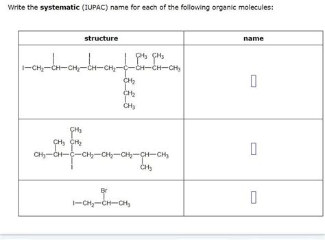 Answered Write The Systematic Iupac Name For… Bartleby