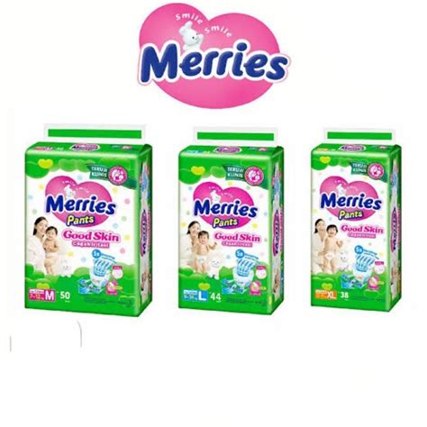 Jual Pampers Merries Ukuran M34 dan M50, ready stock | Shopee Indonesia