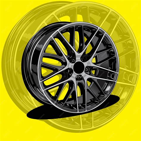Premium Vector Alloy Wheel Auto Parts