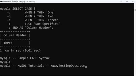 MySQL CASE Function TestingDocs Com