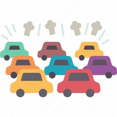 Traffic Congestion Jam Road Urban Icon Download On Iconfinder