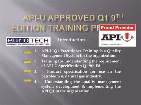 Api Q1 9th Edition Training Program Pptx