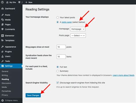 How To Set Elementor Page As Homepage Easiest Method