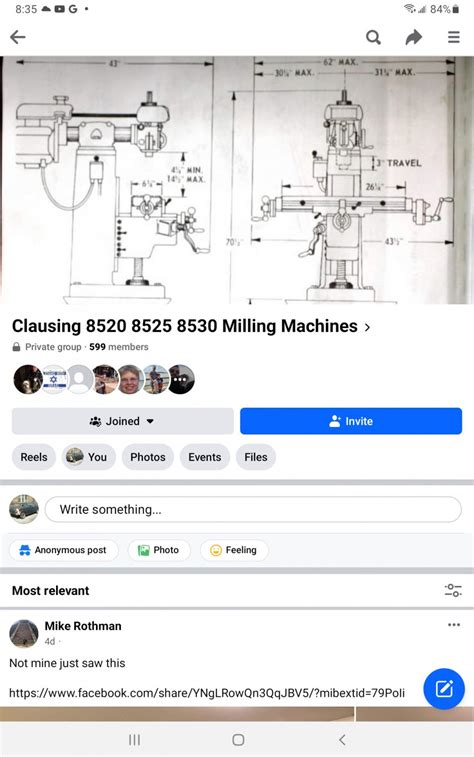 Parts For A 8520 Clausing Mill The Hobby Machinist